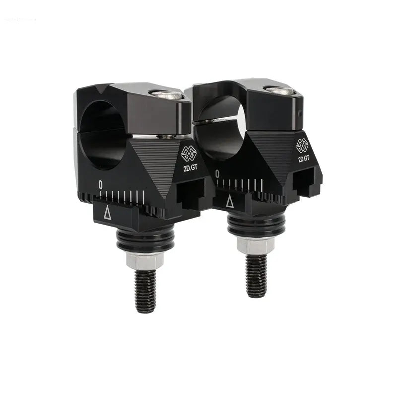 GILLES 2DGT Adjustable Bar Mounts Black | Yamaha MT-09 - Falan Parts