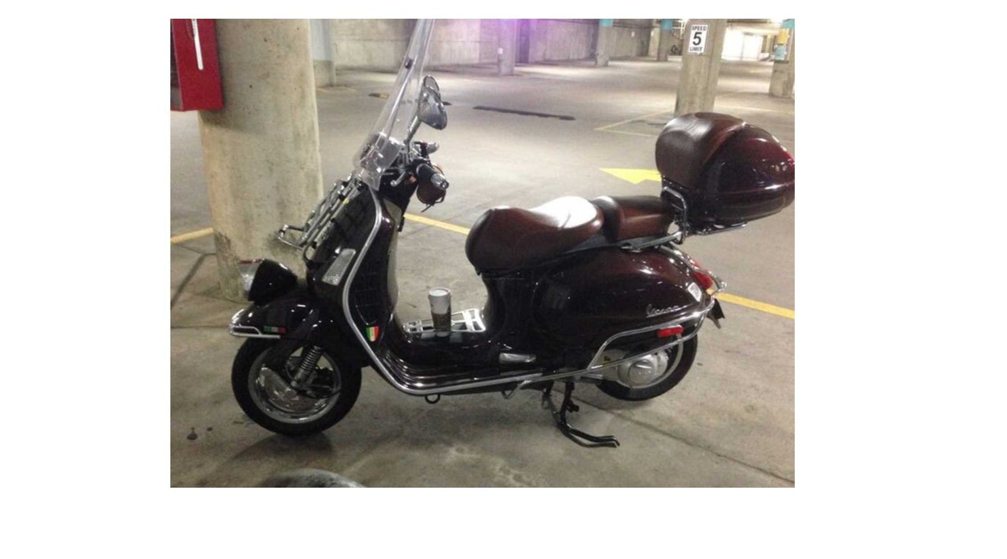 Floor board rack with cup holder and Vespa logo CLASSIC – Falan Parts